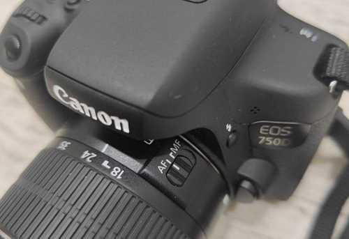 Зеркальный фотоаппарат canon 750D(W)
