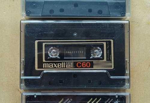Аудиокассеты Maxell и TDK Хром Cr
