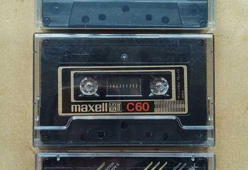 Аудиокассеты Maxell и TDK Хром Cr