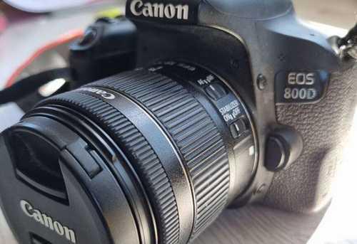 Canon eos 800d kit объектив 18-55мм is stm