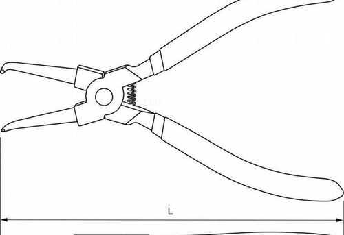 Thorvik irbp180 Щипцы для стопорных колец «загнуты