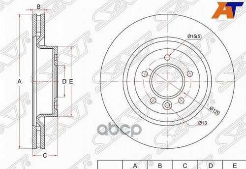 Диск тормозной перед range rover sport 4,4/5,0