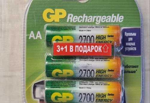 Аккумулятор GP Ni-Mh аа 2700mAh 3+1 шт