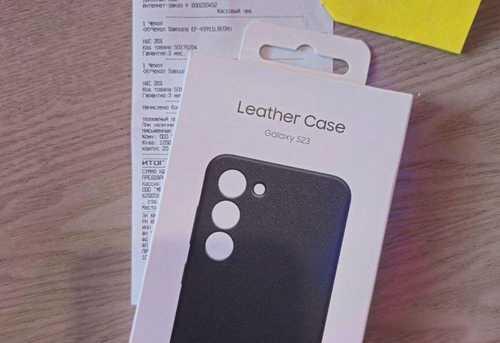 Чехол (кожа) Leather case для Samsung s23