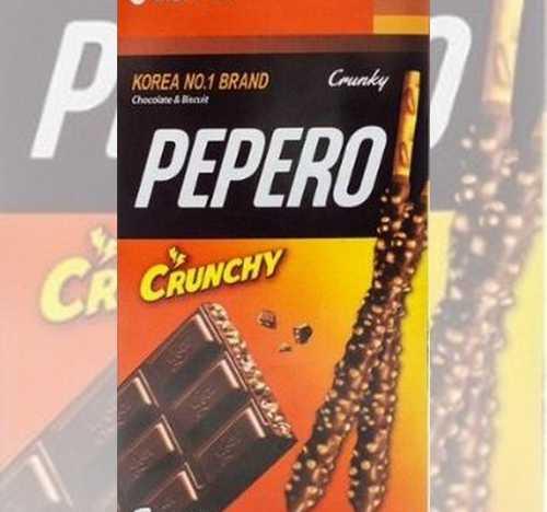 Палочки Pepero crunchy В молочном шоколаде С кусо