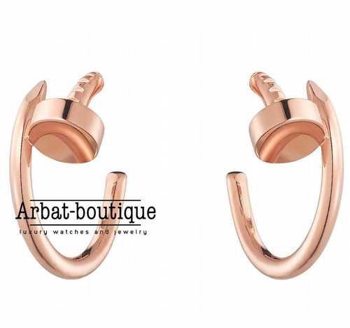 Серьги Cartier Juste Un Clou Rose Gold New