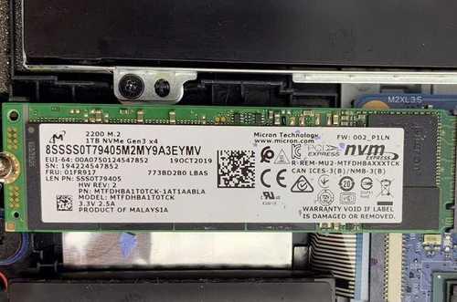 SSD Micron 2200 1 Тб (1000гб) M.2 PCI-E