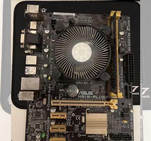 Материнская плата asus H81M-plus Celeron G1840