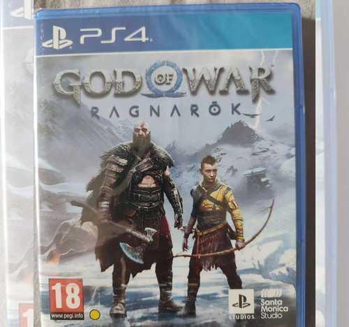 Диски на ps4 God of war ragnarok русская озвучка