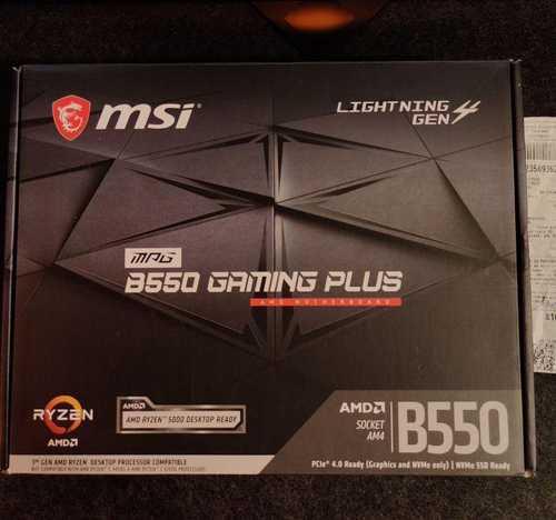 Материнская плата am4 MSI MPG b550 gaming plus