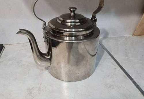 Чайник никелированный