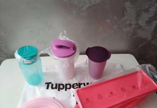 Стаканы, банка, контейнер Tupperware новые