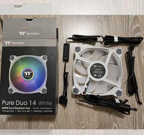 Thermaltake pure duo 14. Вентилятор корпуса argb