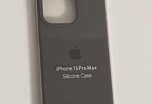 Чехол на iPhone 15 Pro Max Силиконовый Серый