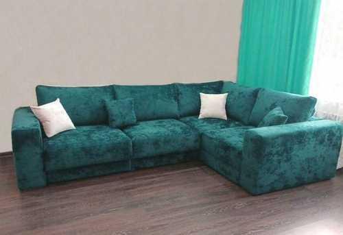 Угловой диван, велюр антивандальный 280х210