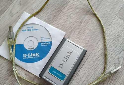 Модем адсл D-Link DSL-200