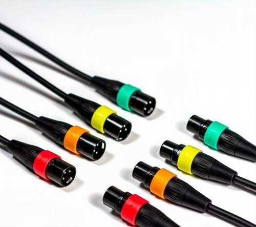 Набор из четырех микрофонных кабелей Zoom XLR-4C/C
