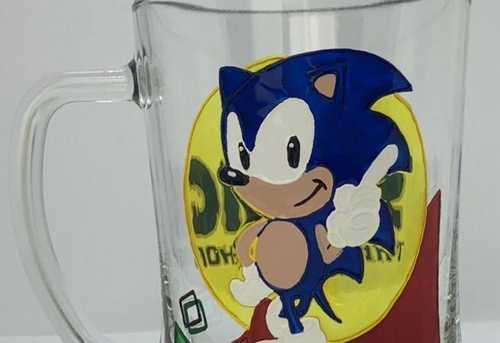 Кружка пивная Соник Sonic