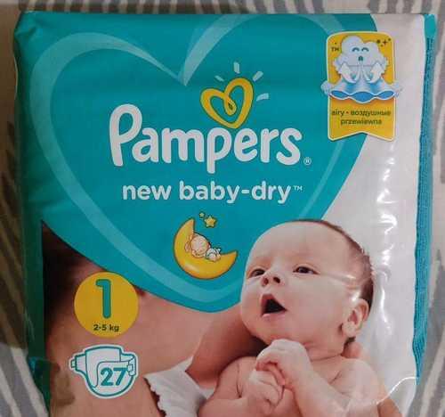 Подгузники Pampers new baby 1 27 штук