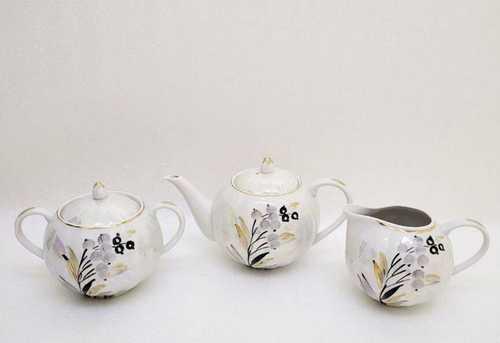 Чайный набор фарфор Дулево 3 предмета (#1486)