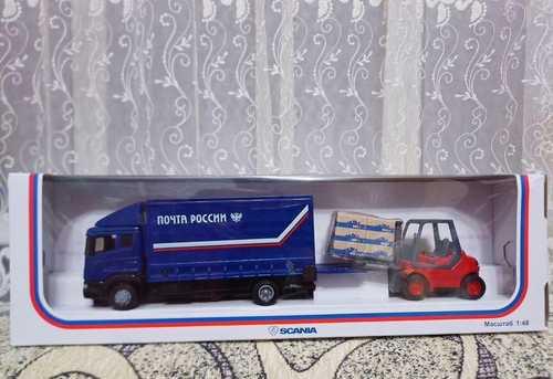 Грузовик scania "Почта России"