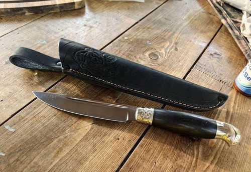 Кованный нож, ручной работы из стали D2