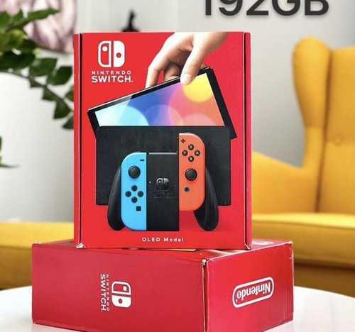 Прошитая/Новая/Nintendo Switch Oled (200GB)