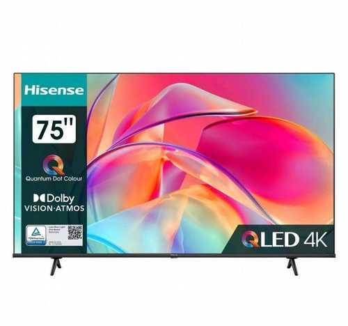 Новый Телевизор hisense 75E7KQ, 75"(190 см), 4K ql