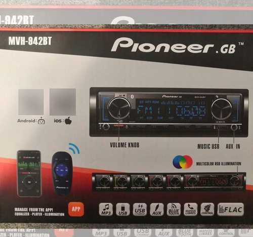 Pioneer gb mvh942bt магнитола