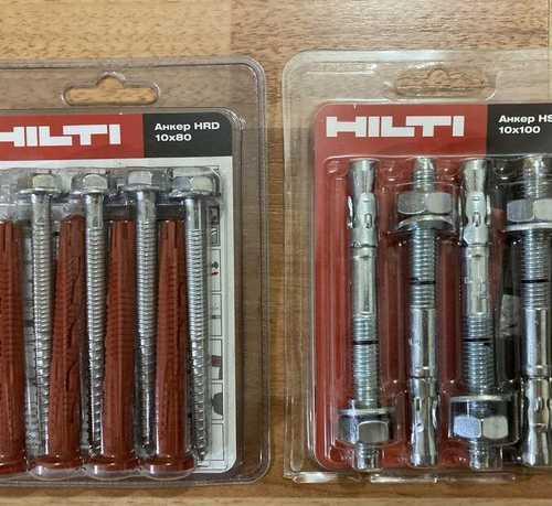 Анкера Hilti HRD 10x80 и Hilti HSV 10x100