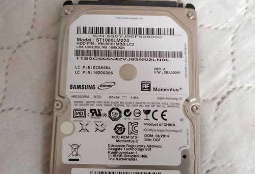 Продам Жесткий диск 2.5 hdd 1тб ноут