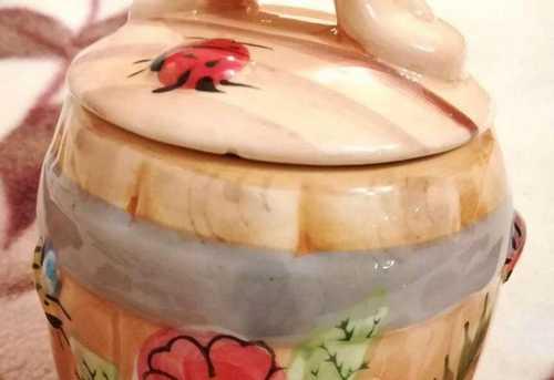 Горшок керамический под мёд варенье