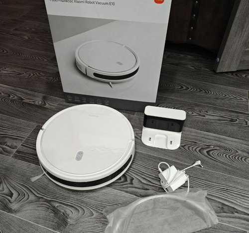 Робот пылесос xiaomi robot vacuum e10 eu белый