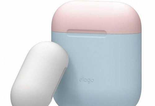 Чехол Elago для AirPods Silicone DUO Pastel Blue