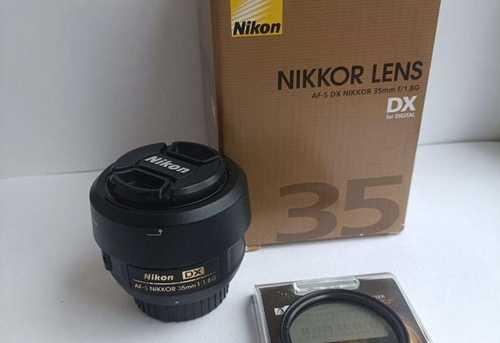 Nikon 35mm f/1.8G отличное состояние