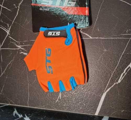 Перчатки STG, мод.AL-03-325 летние,оранжево-черные