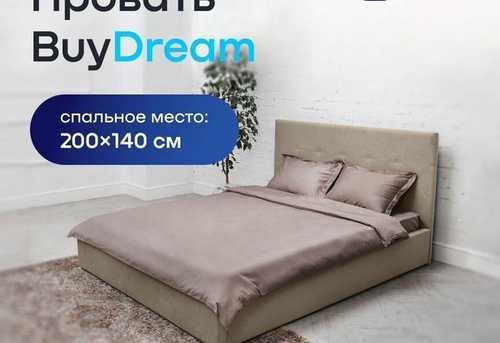 Кровать двуспальная велюр 140х200 BuyDream