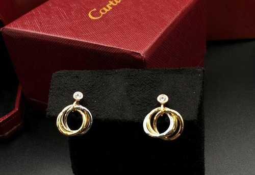 Cartier Золотые Серьги