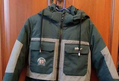 Зимняя куртка для мальчика удлиненная 146
