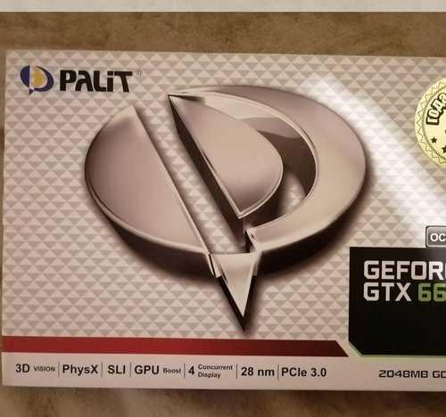 Видеокарта Palit Nvidia GeForce GTX 660 OC 2 Gb