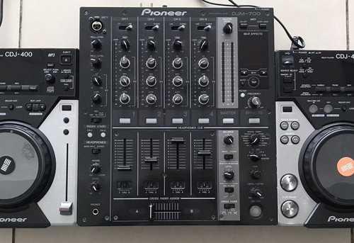 Диджей пульт pioneer DJM-700 контроллер CDJ-400