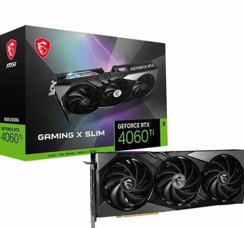 MSI Видеокарта GeForce RTX 4060 Ti gaming X slim 8