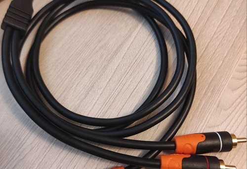 Hic-on 3.5minijack-2rca 1.5м