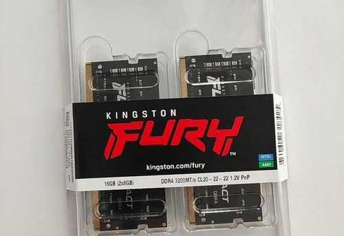 Оперативная память Kingston 16Gb DDR4 3200MHz