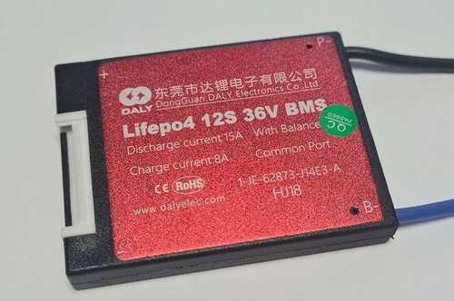 Плата контроля BMS lifepo4 12S 36V 15A