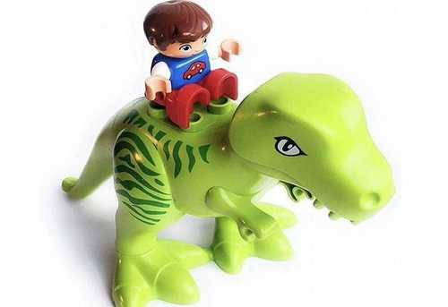 Детская игрушка, животное Динозавр большой зеленый