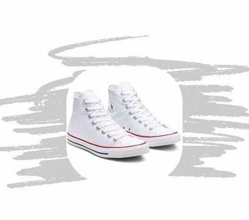 Кеды converse высокие белые