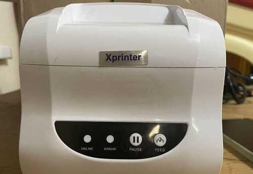 Термопринтер xprinter 365b для печати этикеток