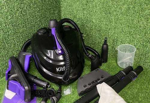 Пароочиститель Kitfort кт-9104-1 черно- фиолетовый