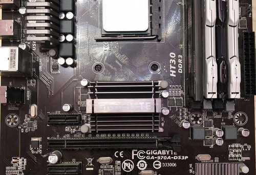 Gigabyte GA-970A-DS3P+AMD8350+оператива 28гб